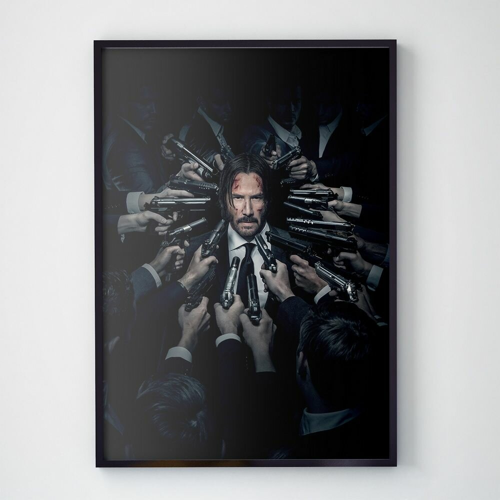 Плакат, постер John Wick, Джон Уик на бумаге, размер 42х60см