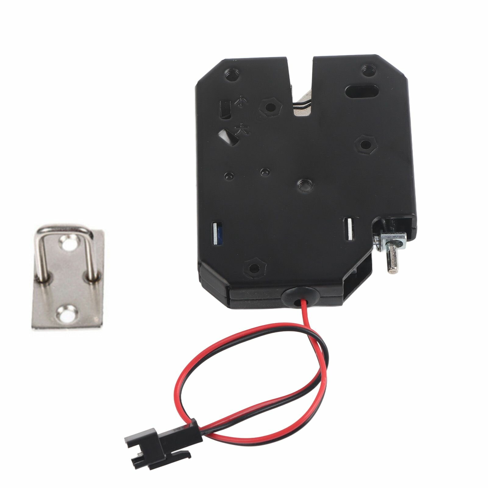 Электромагнитный замок для ящика шкафа, 12 В, 2 А, с электроприводом, с защелкой, углеродистая сталь, черный, надежный электронный замок для мебели