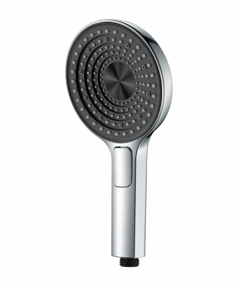 Лейка массажная для душа 3 позиции от бренда Ganzer кнопка GZ3029 хром