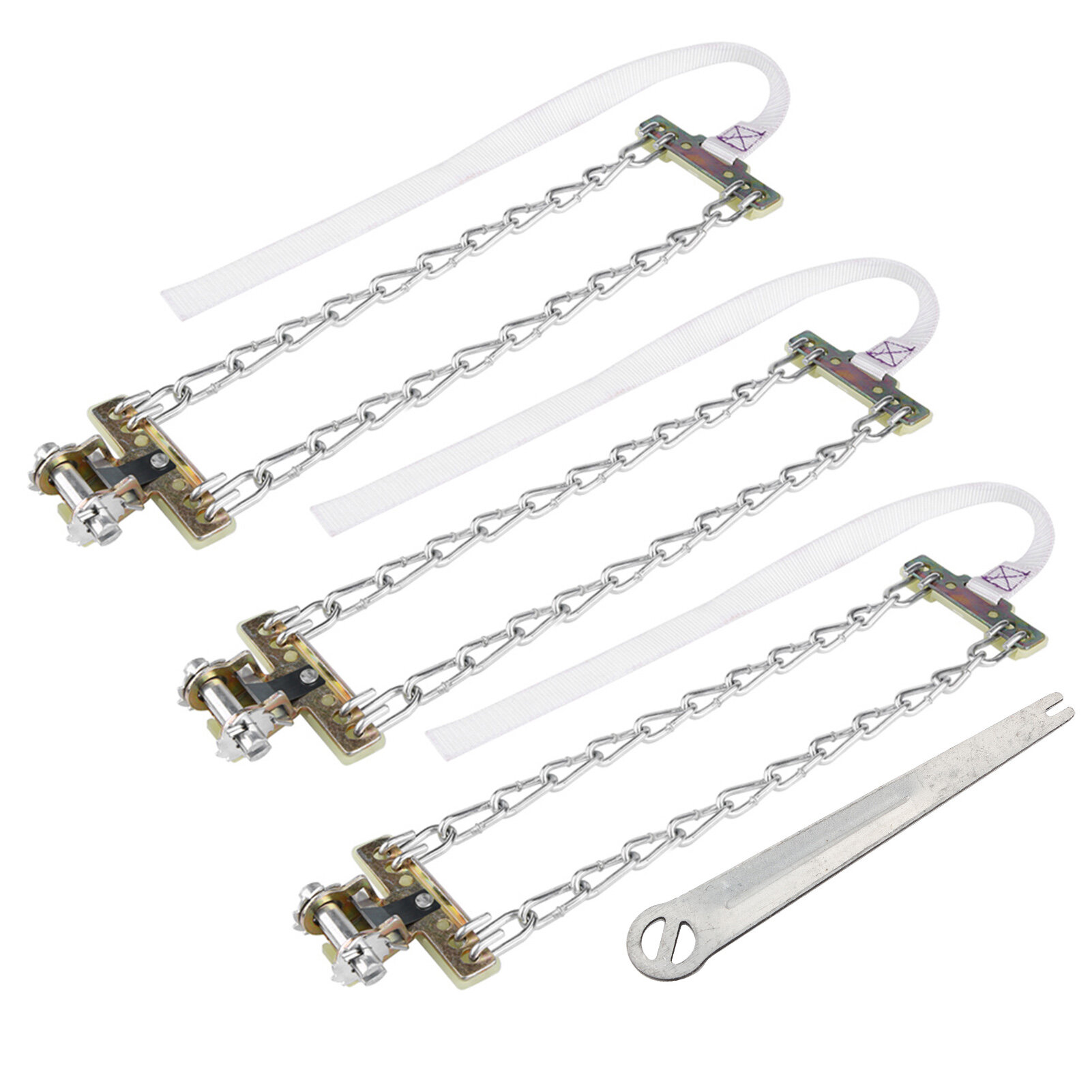 3шт 235-285 мм Противоскользящая Грязевая Ледяная Снежная Шинная Цепь Зимняя Защитная Шинная Лента для Автомобиля Грузовик Внедорожник