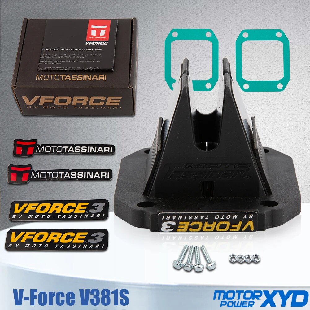 Система клапанов мотоциклетных VForce 3 V381S, комплект из углеродного волокна для Honda CR80 CR85, универсальные запчасти для тюнинга мотокросса и мотоцикла