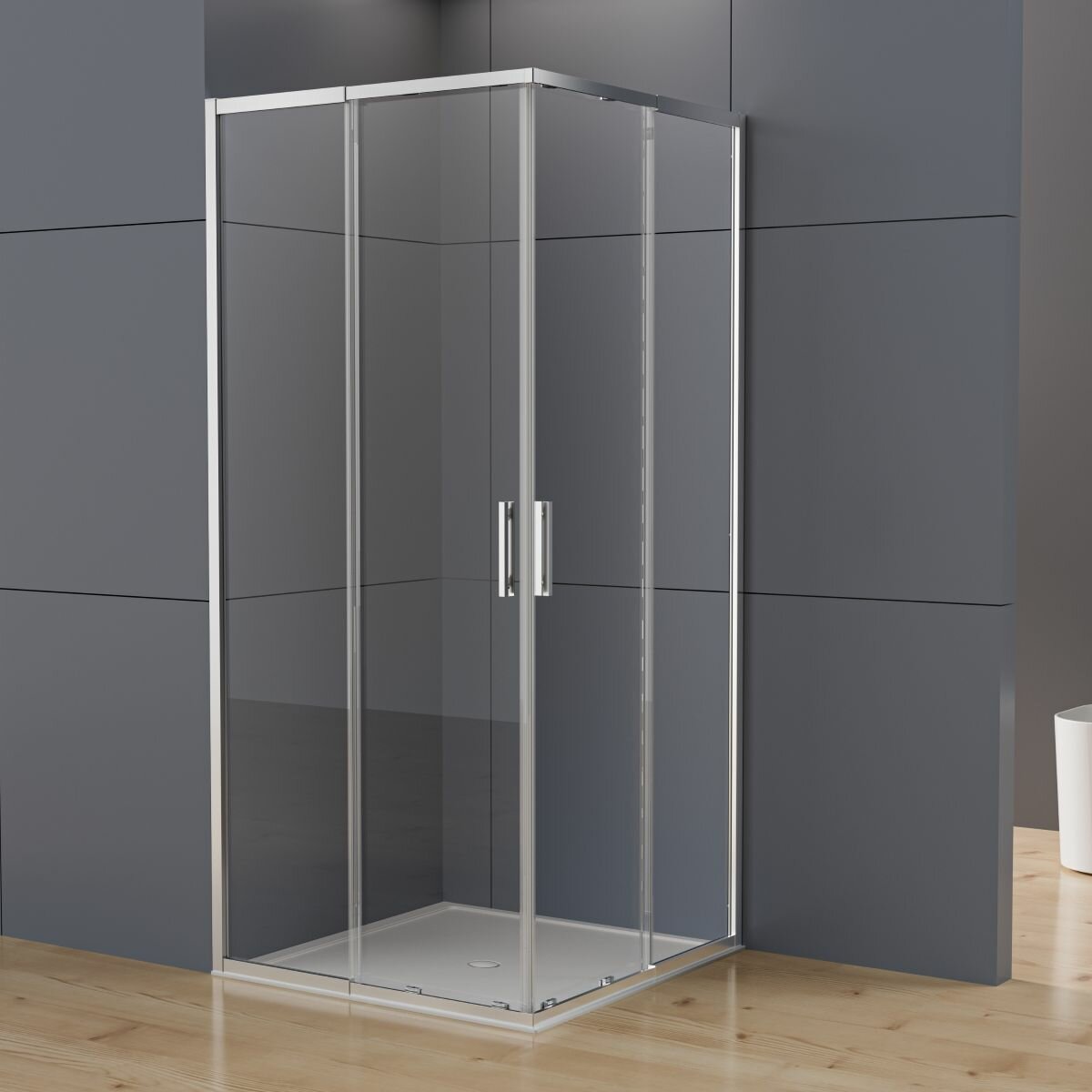 Душевой уголок Vincea Rapid-N VSS-3RN8080E10CL, (700-800)x(700-800), хром, стекло прозрачное