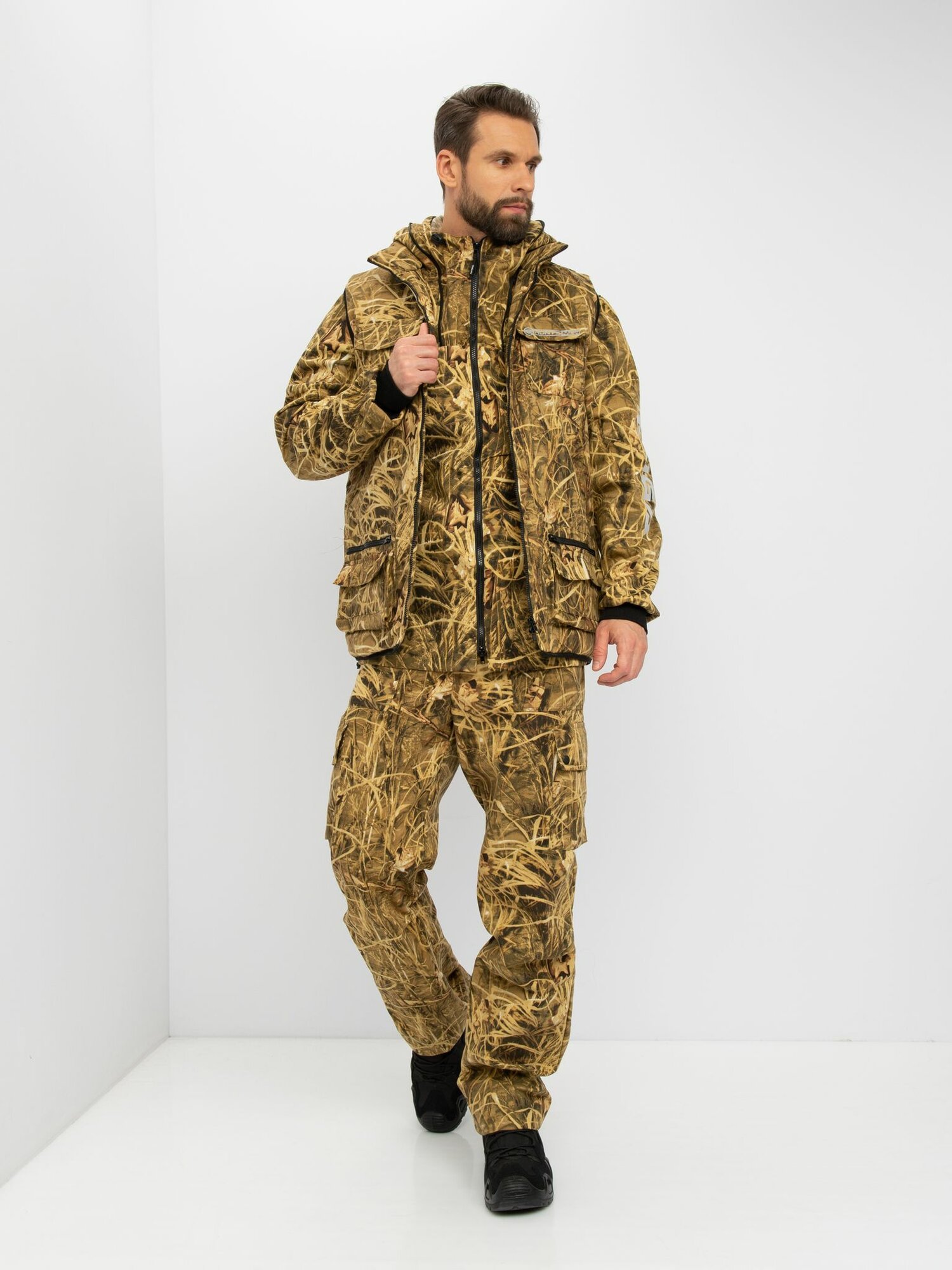 Костюм летний ТАЙГА-3 твил-пич камыш (HUNTSMAN) 44-46/182-188