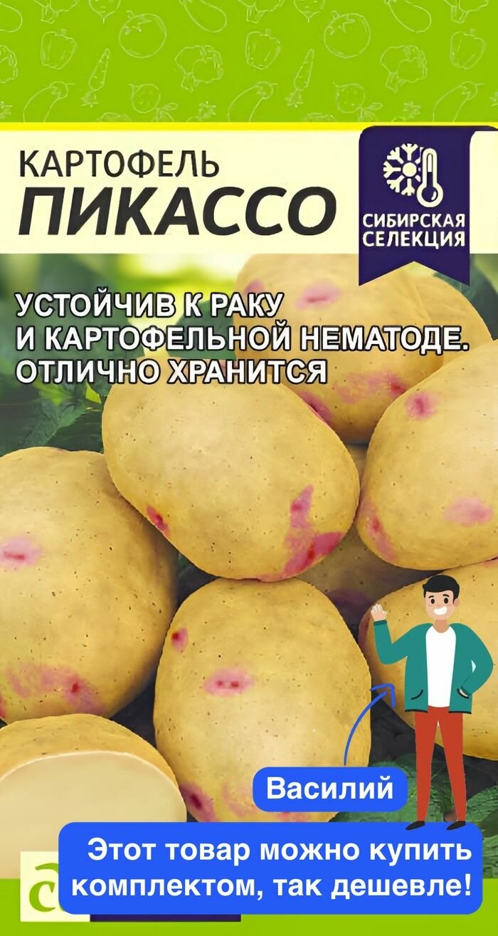 Семена овощей Семена Алтая "Картофель Пикассо", 0,02 гр.