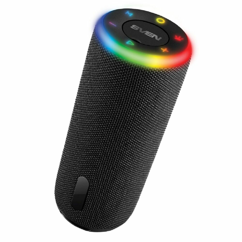 Sven Колонки PS - 150, черный 10 Вт, Waterproof IPx4 , TWS, Bluetooth, FM, USB, 1200мА ч