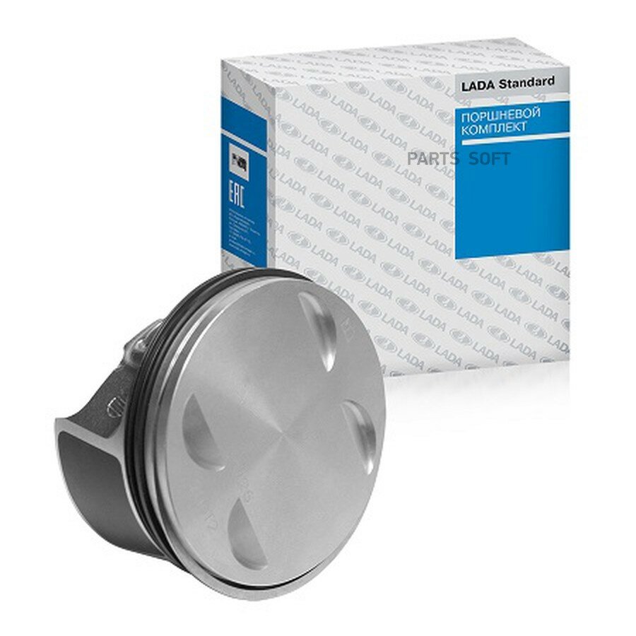 Моторокомплект ВАЗ-11194 1,4 16кл. (77,5) гр. D увелич. проточка, покр. Molykote (АвтоВАЗ) без колец от официального дистрибьютора, LADA, артикул 1119410040157D