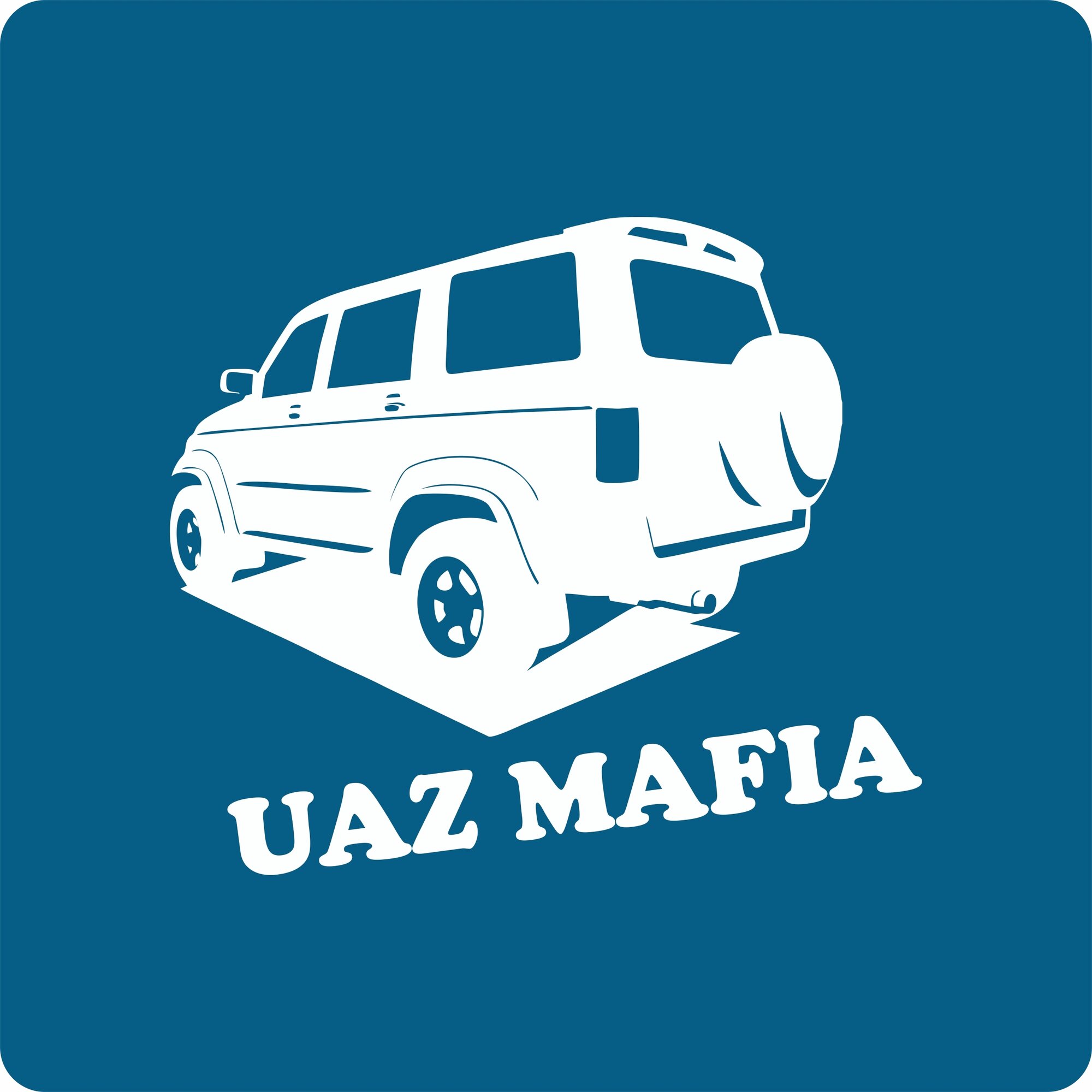 Наклейки на авто стикеры УАЗ мафия 30х26 см, красникова, наклейка тюнинг, на автомобиль, машину, прикольные