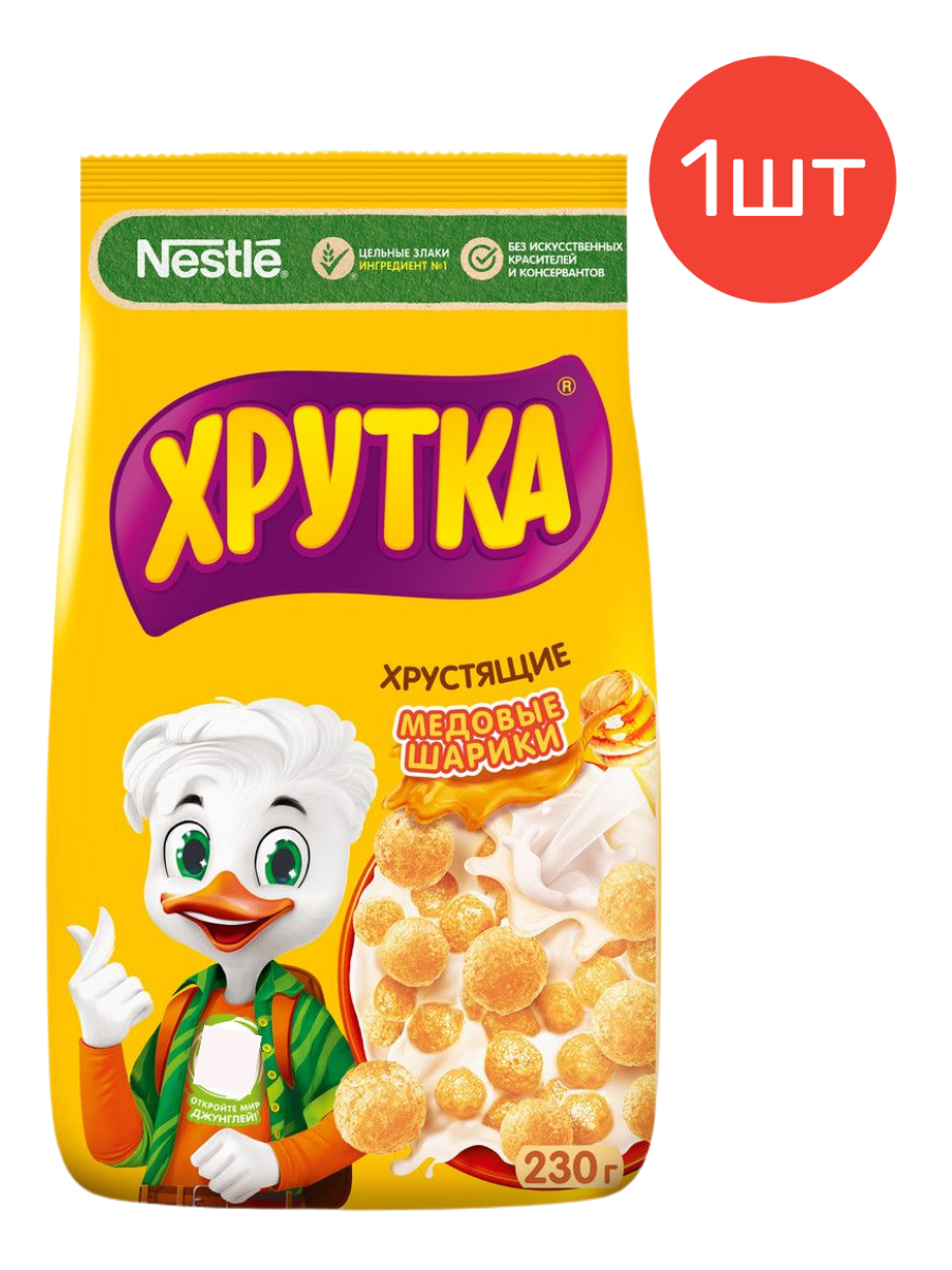 Готовый завтрак Хрутка Медовые шарики 230г