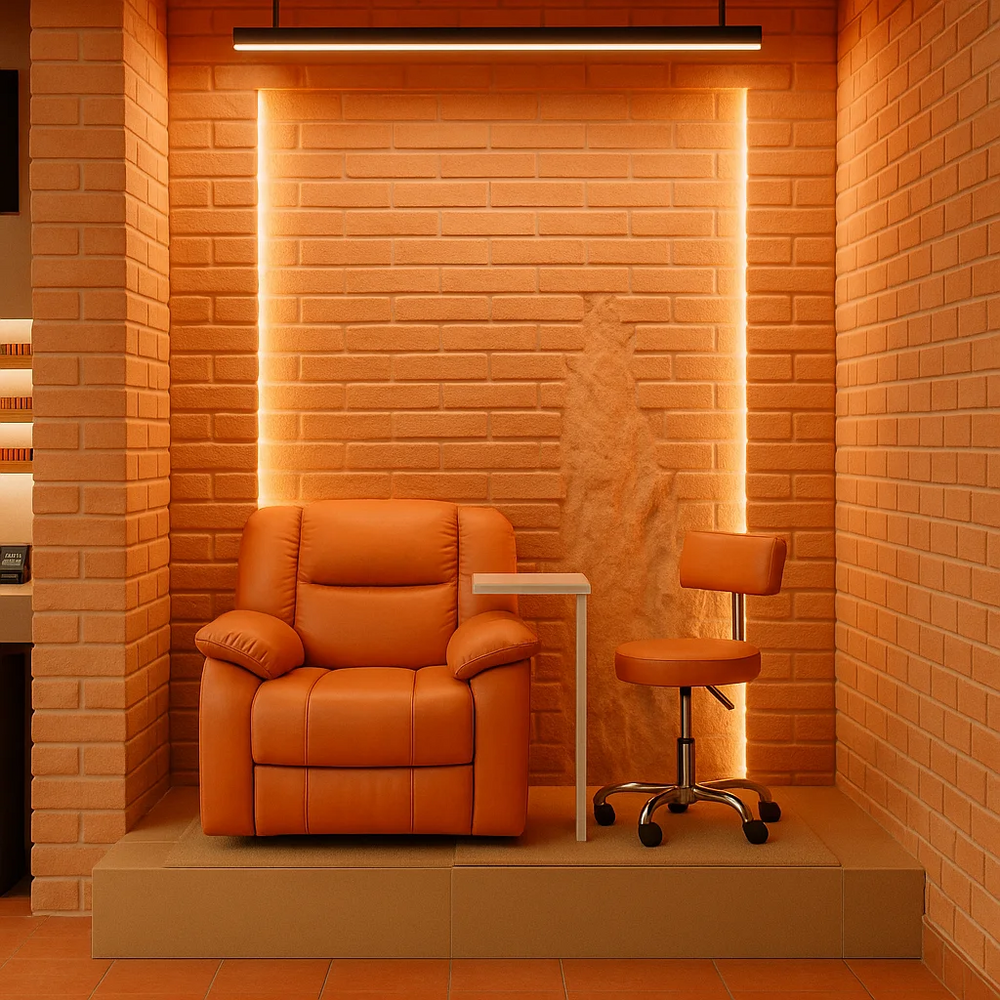 Плитка клинкерная "Абрикосовый", для внутренней отделки, фактура Ф0, размер 250x70x4мм