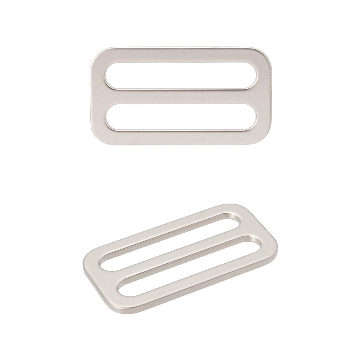 МВ 2343 Рамка-регулятор литая плоская 30мм (37*20мм) металл (Nickel Серебро (никель) матовое), 6 шт