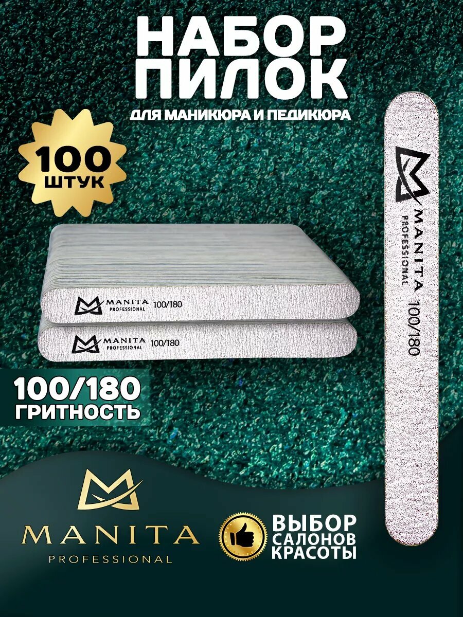 Пилка для ногтей 100-180 мини