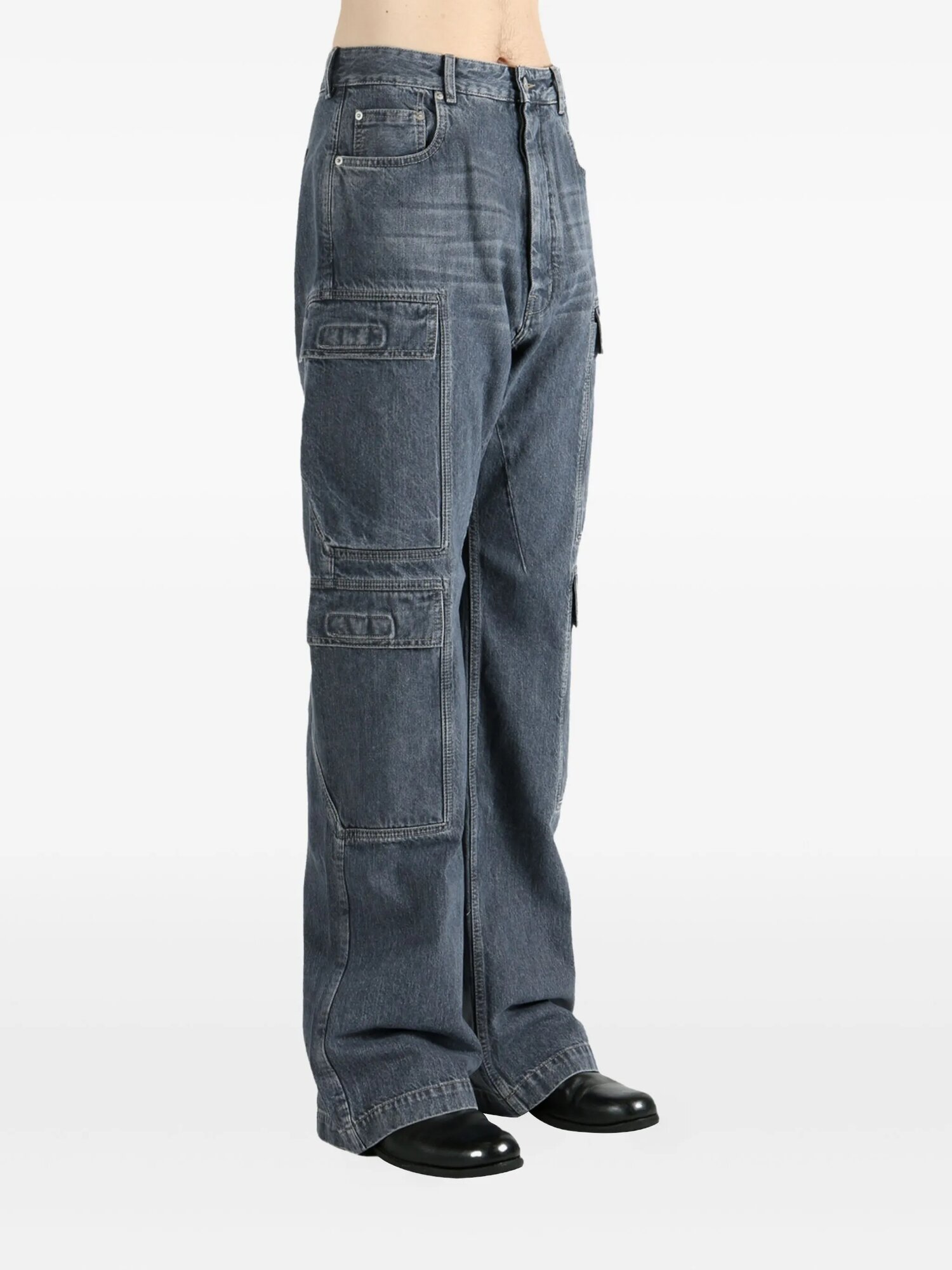 Джинсы Rick Owens Cargo-pockets jeans, размер S, синий — фото 1