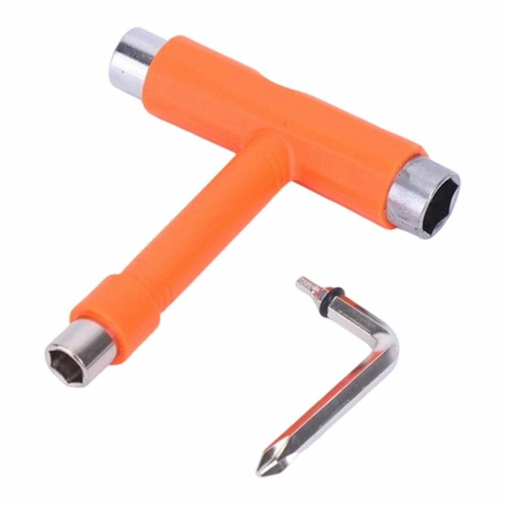 Т-образный ключ для скейтборда-оранжевый