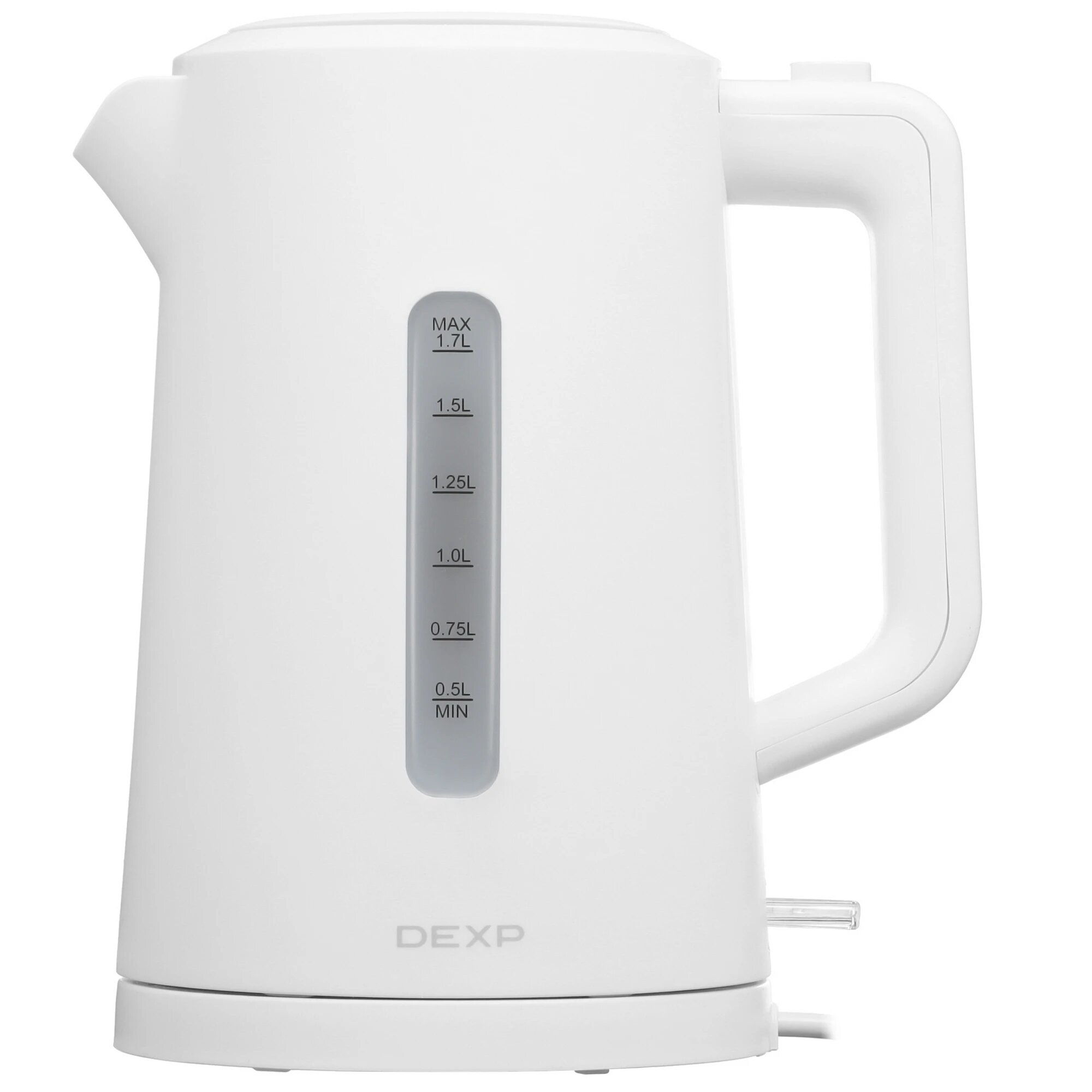 Электрочайник DEXP EK-PW17, 2000Вт, скрытый нагреватель, пластик, белый