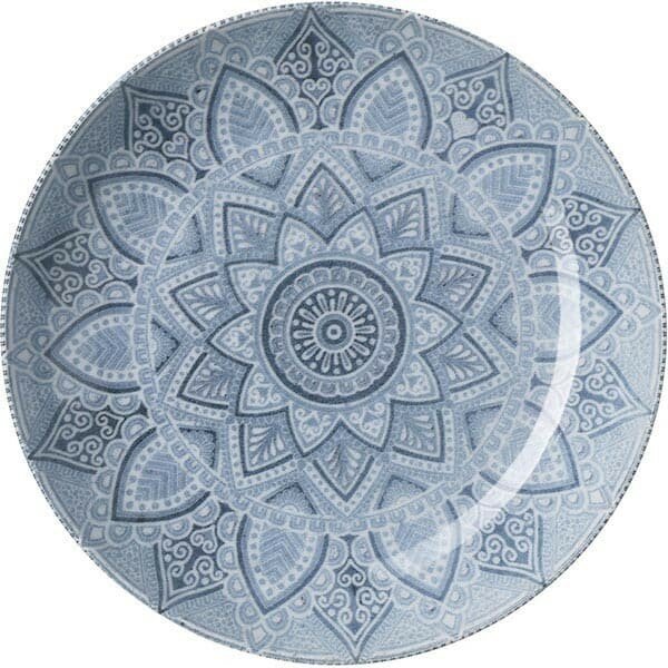 Тарелка глубокая «Вавилон», фарфор, 0,7 л, голубой, тёмно синий (Добрушский фарфоровый завод)