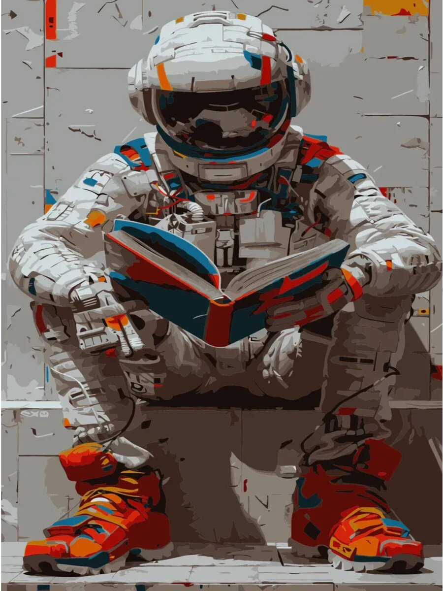 Картина по номерам космонавт