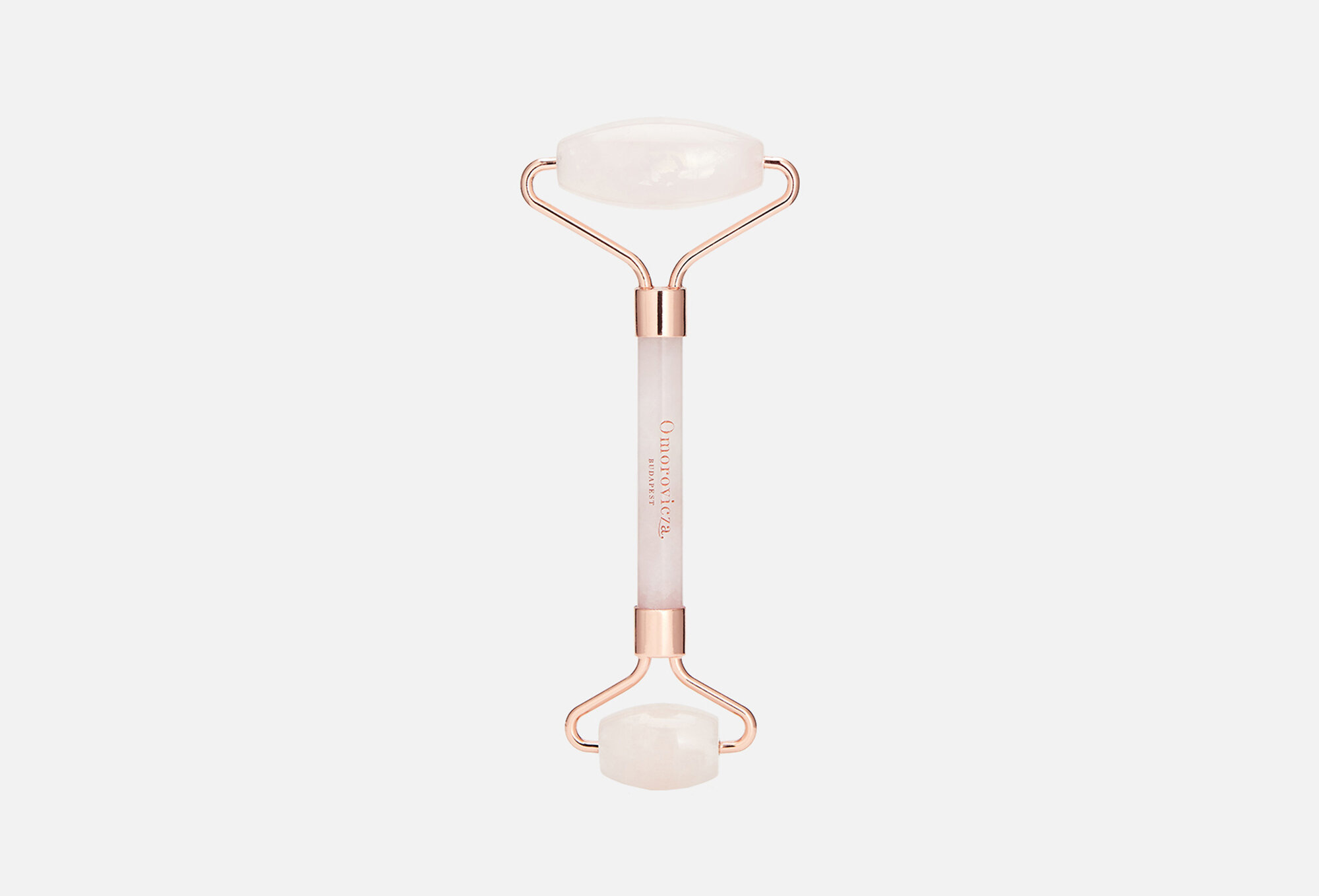 Роликовый массажер из розового кварца OMOROVICZA Rose Quartz Roller