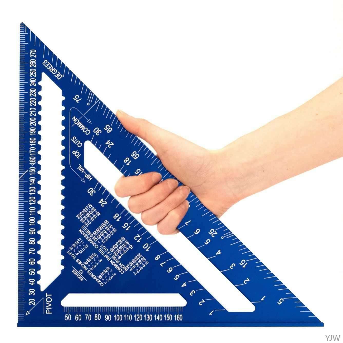 Угольник столярный 300мм "Свенсона" синий-YJWСиний свет 12-дюймовой метрики [сумка] 422 г