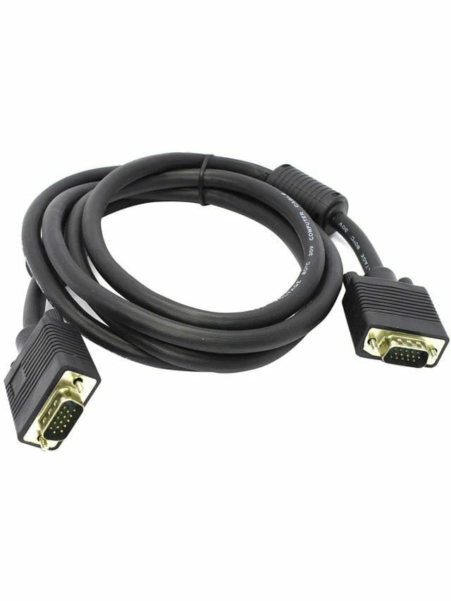 Кабель VGA 15м Exegate EX169517RUS круглый черный