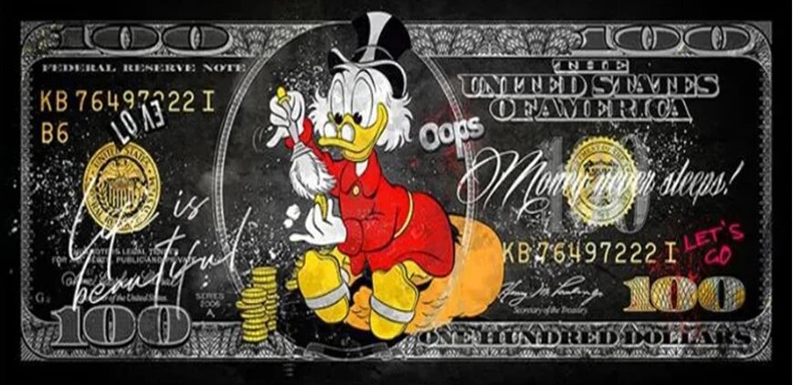 Алмазная картина Дональд Дак Potdemiel 90 цветов square 30x60cm, A