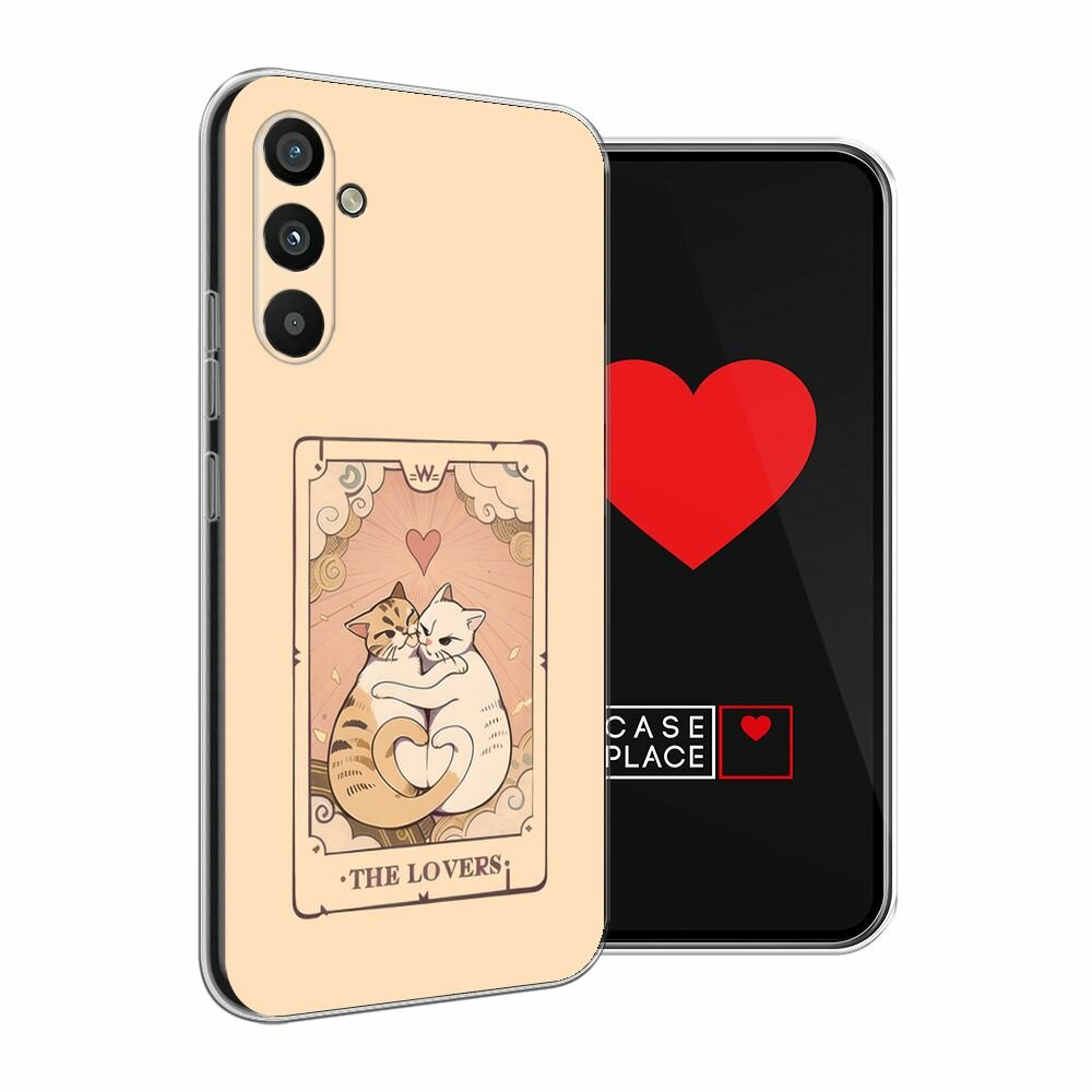 Чехол на Samsung Galaxy A34 / Самсунг A34 с принтом "The lovers cats 1 - 14 февраля" — фото 1