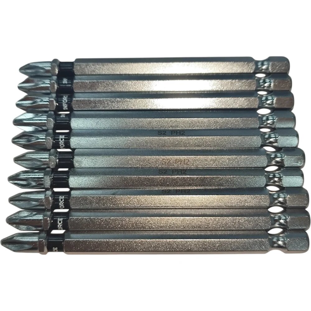 Inforce Биты РН2x90, сталь S2, 10шт 11-01-383