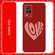Чехол на Vivo V21 / Виво V21 с принтом "Love heart 1 - 14 февраля"
