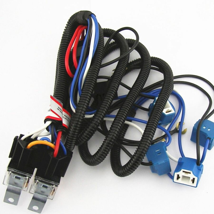 Жгут проводки для переоборудования фар H4 12В с керамическим разъемом для автомобиля, грузовика, 4 фары