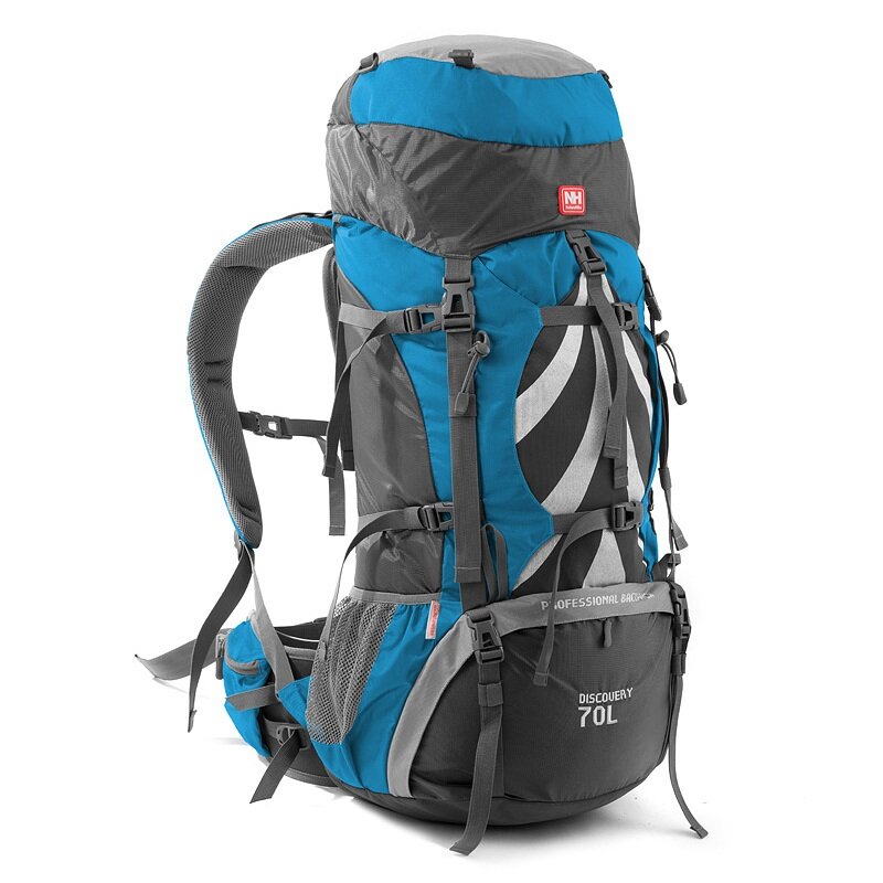 Рюкзак туристический Naturehike Discovery 70 L Mediterranean Blue, темно-синий