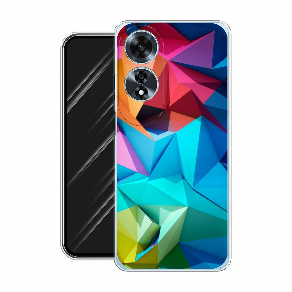 Силиконовый чехол на Oppo A60 / Оппо А60 с принтом Геометрия 14 — фото 1