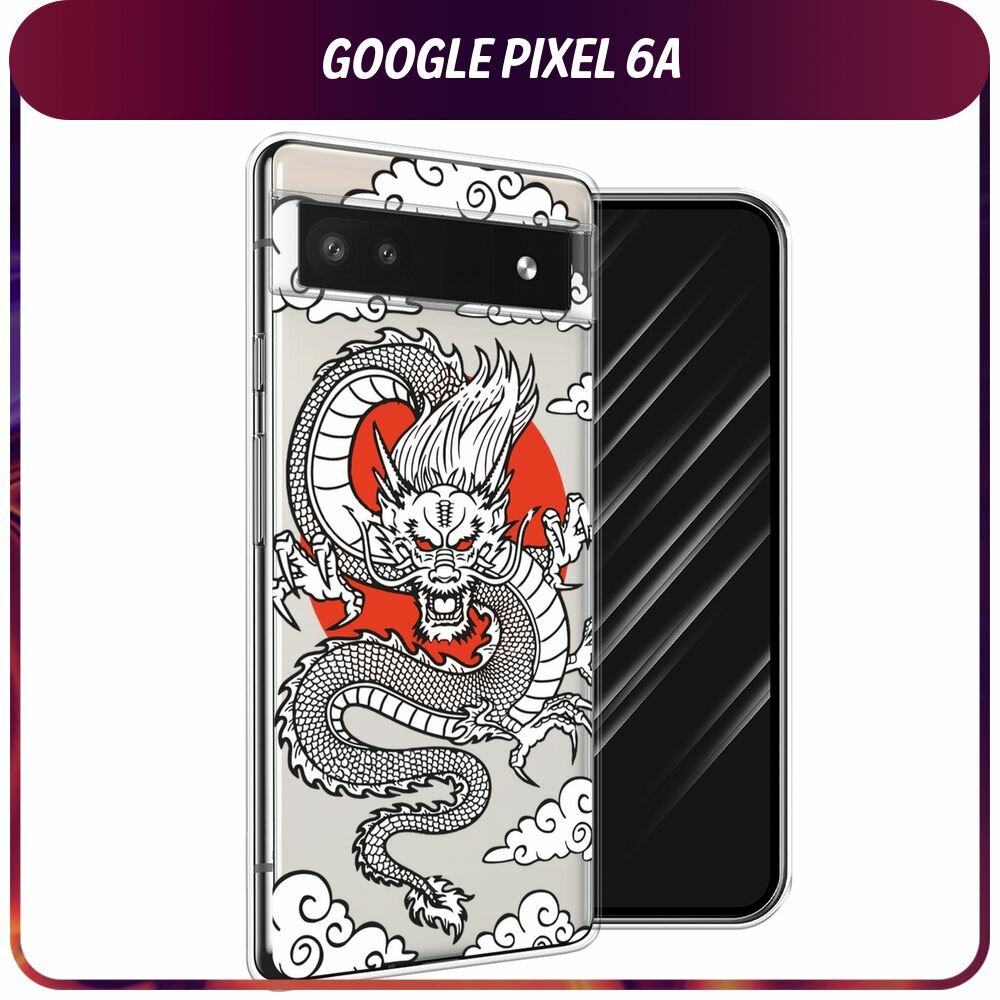 Чехол на Google Pixel 6A / Гугл Пиксель 6A с принтом Полёт с ножом, прозрачный