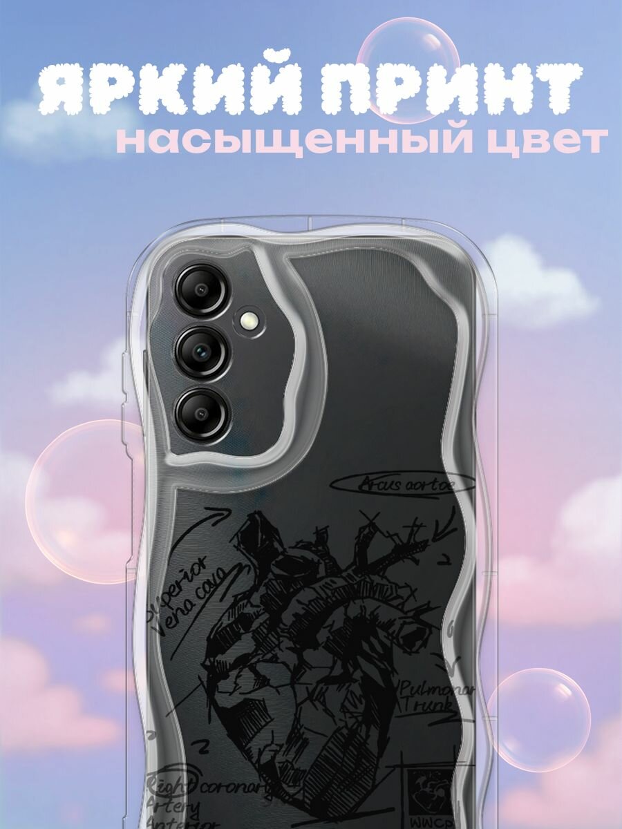 Чехол на Samsung Galaxy A15 / Самсунг А15 с принтом "Анатомическое сердце 2" — фото 1