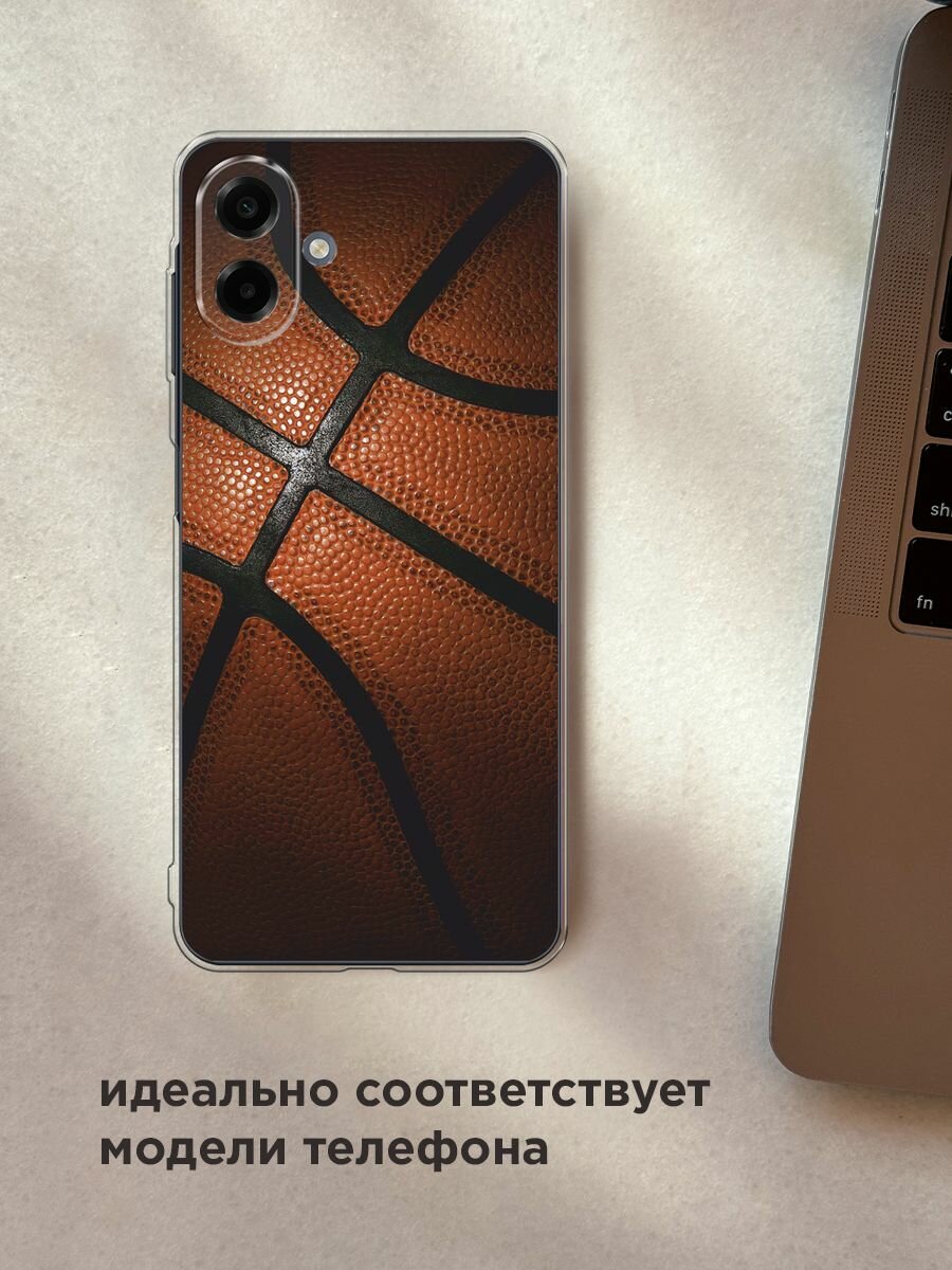 Чехол на Samsung Galaxy A07 / Самсунг А07 с принтом "Баскетбольный мяч" — фото 1