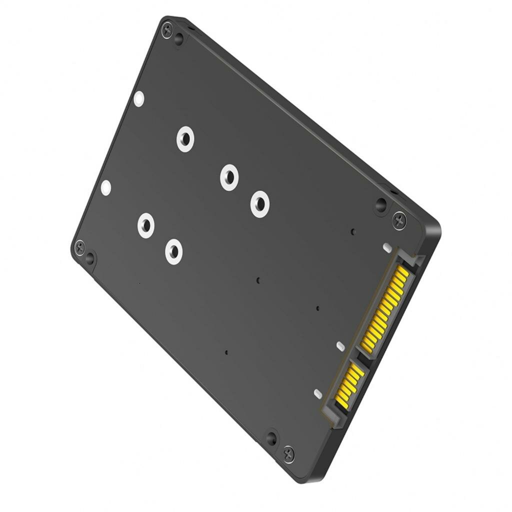 Double B+M Key M.2 NGFF SSDS до 2,5 -дюймового адаптера жесткого диска Enclosur