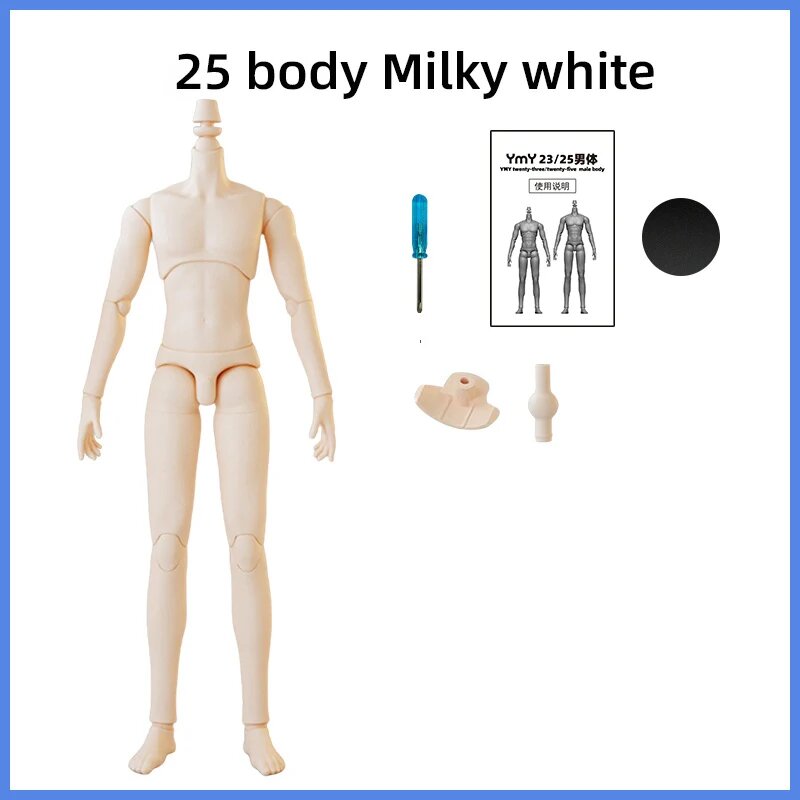 Шарнирное тело для куклы XiDonDon 1/7, milky white