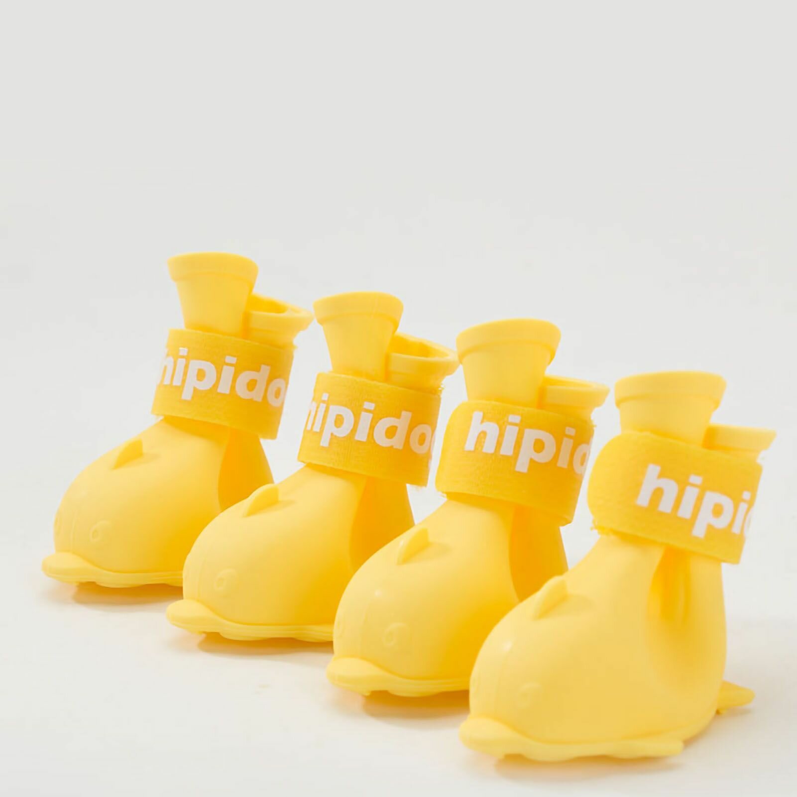 Сапоги S желтые для померанского шпица, дождевые