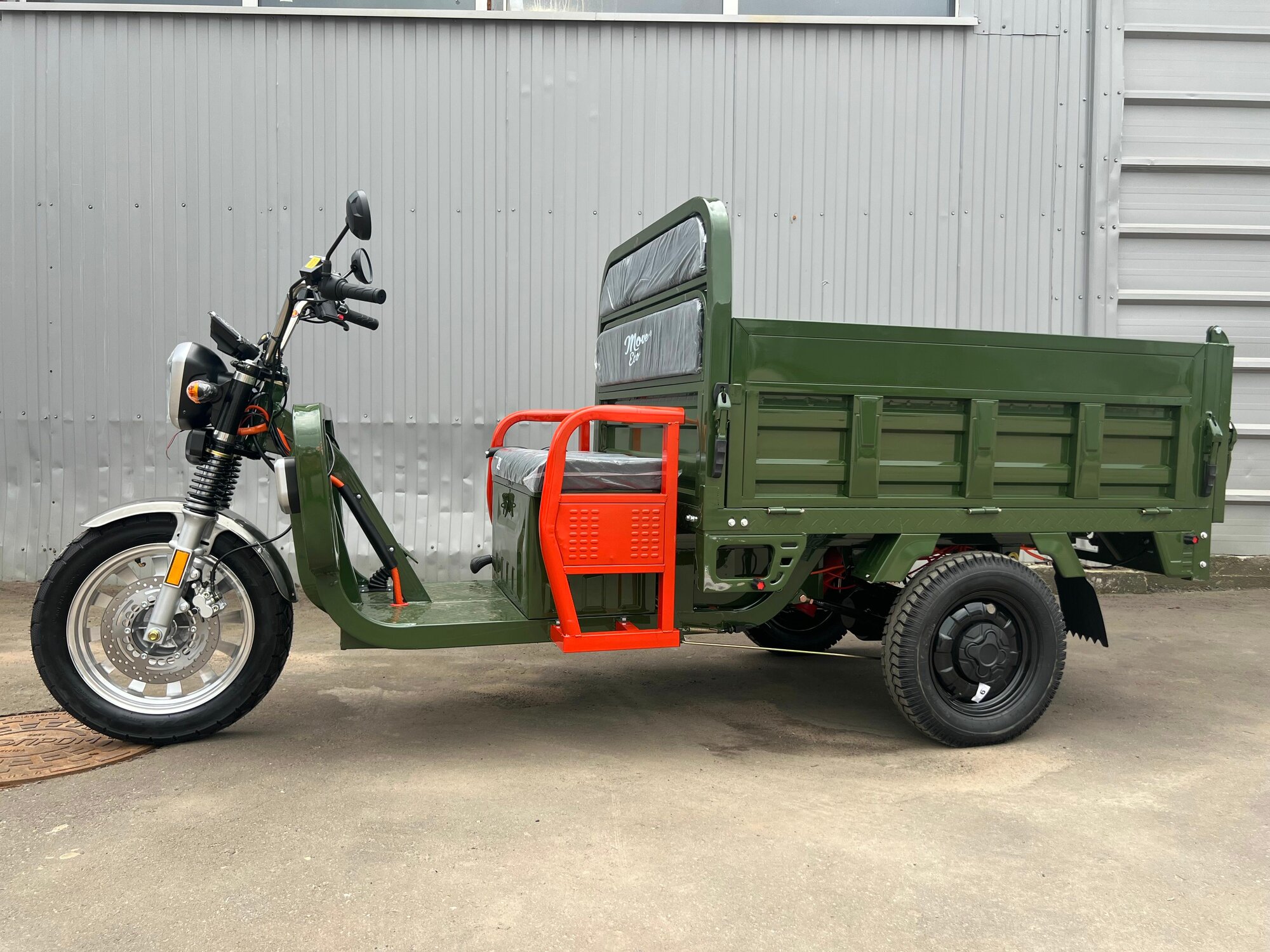 Грузовой электрический трицикл IKINGI CARGO MAX Q30 3000W (72V/45Ah) - Зелёный