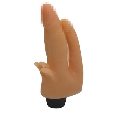 Биоклон Анально-вагинальный вибратор, телесный С отросточками для стимуляции клитора