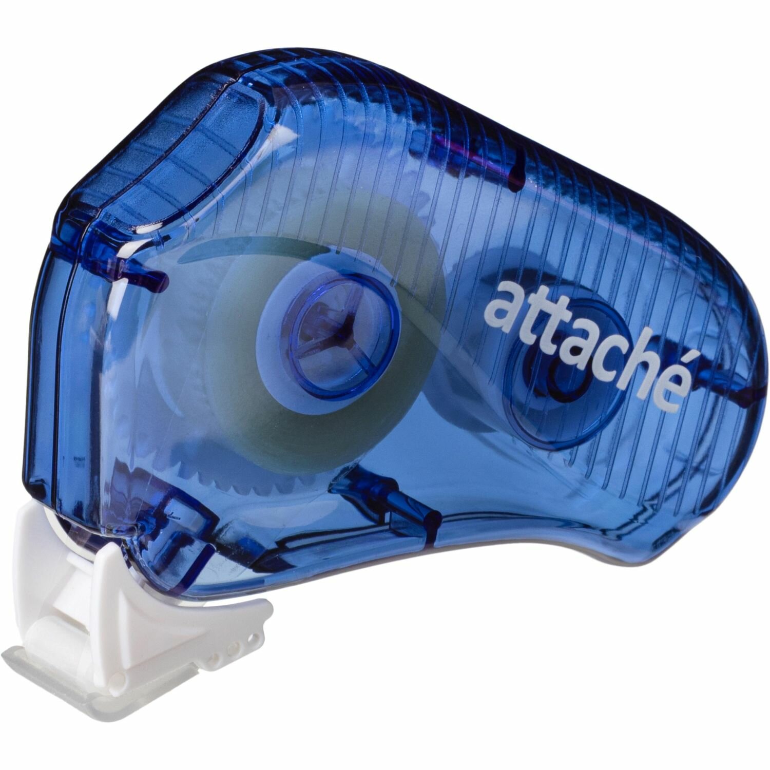 Клей-роллер Attache ленточный, 8 ммх8 м синий, прозрачный корпус, TG-G542