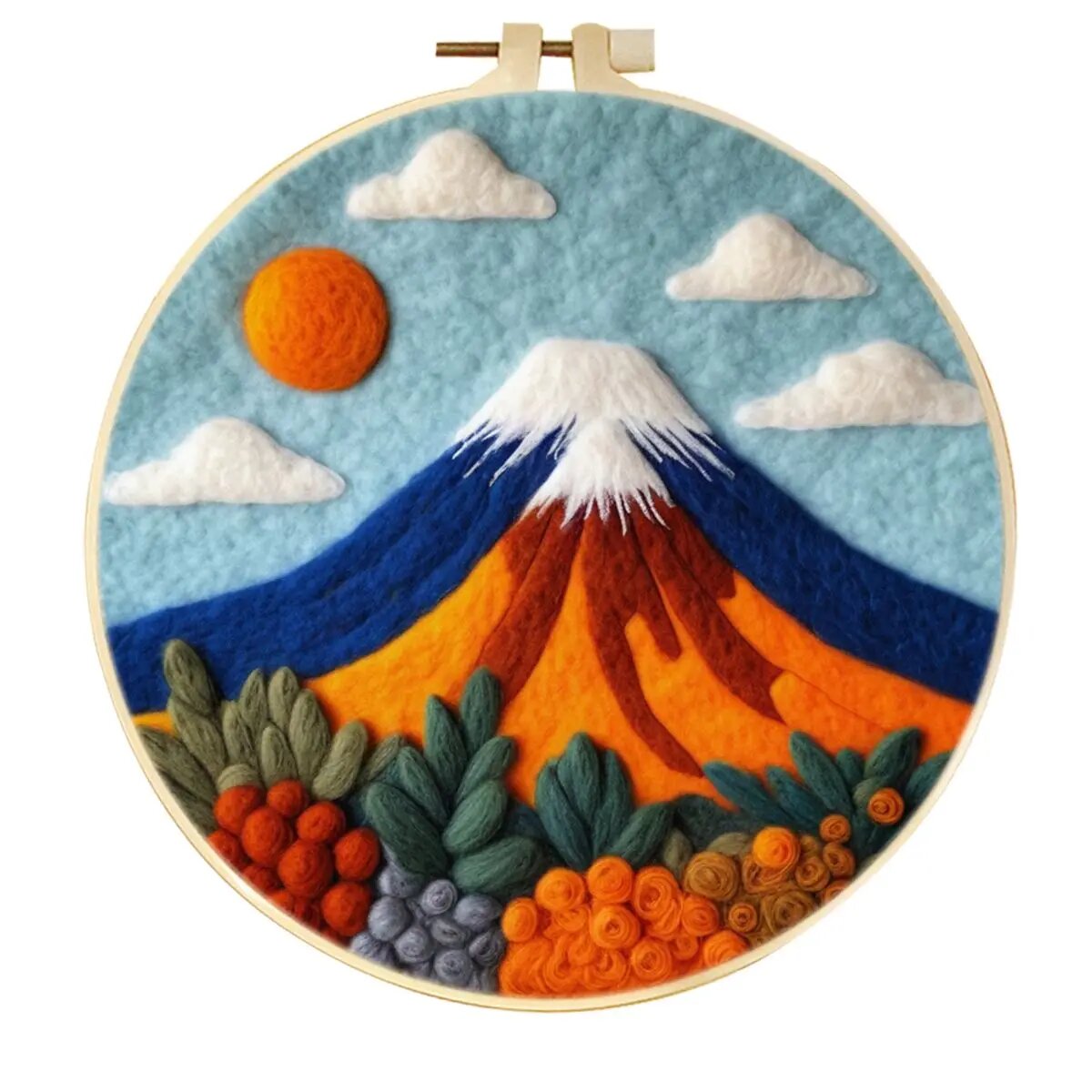 Стартовые наборы из фетра с иглами вулкана для взрослых, набор для валяния шерсти «сделай сам», набор для рисования для начинающих, рамка для вышивания, шерсть, рукоделие, поделки