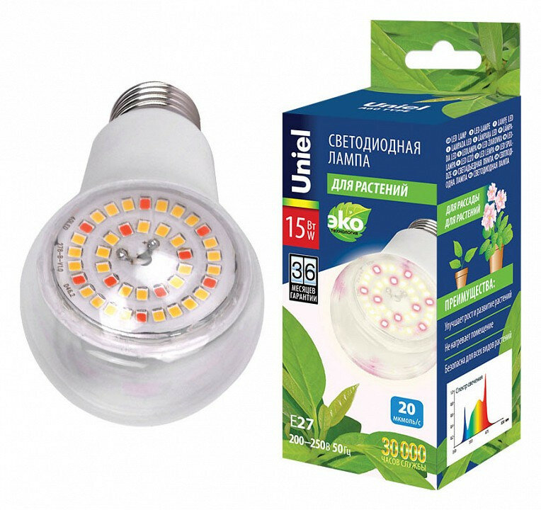 Лампа светодиодная Uniel E27 15Вт K UL-00007405