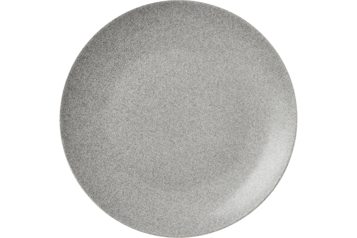 HomeQueen Нуар десертная тарелка серого цвета, диаметр 19.3 см, модель 77108