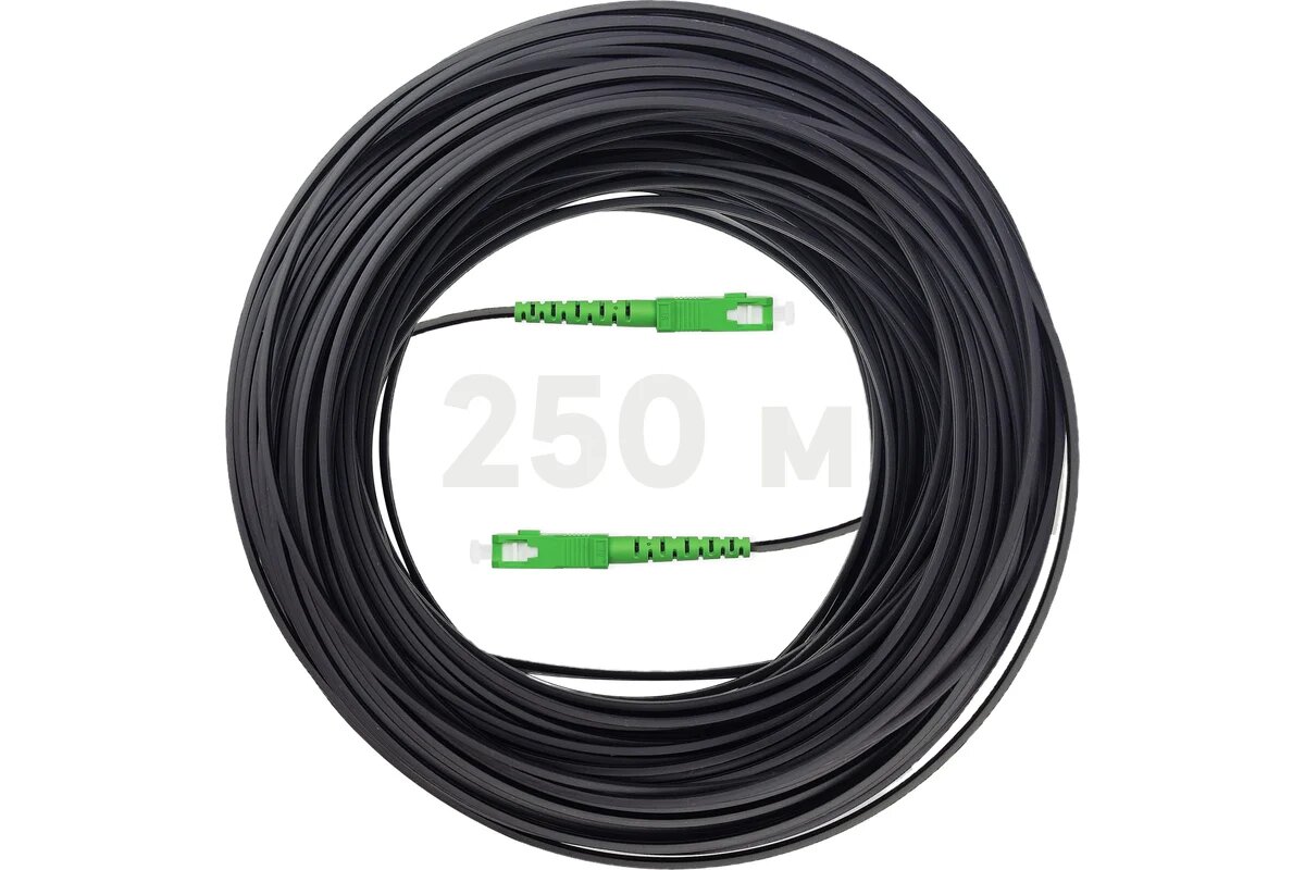 KSC LIGHT Патч-корд PON SC/APC-SC/APC G657A1 9/125 3x2 мм LSZH 250м SC-SC-FRP-G657-1F-250