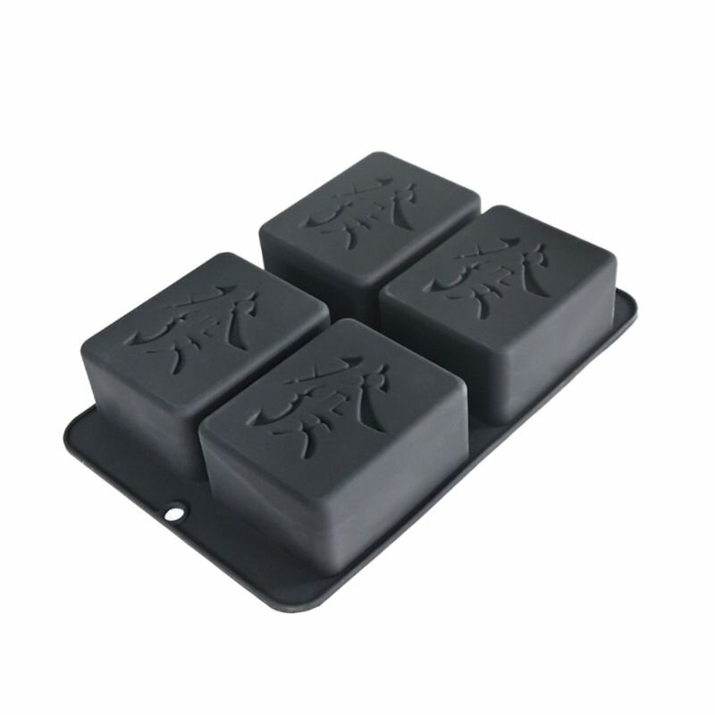 Форма для Торта Fortune Mousse в Китайском стиле-Черная с 4 Последовательными Символами