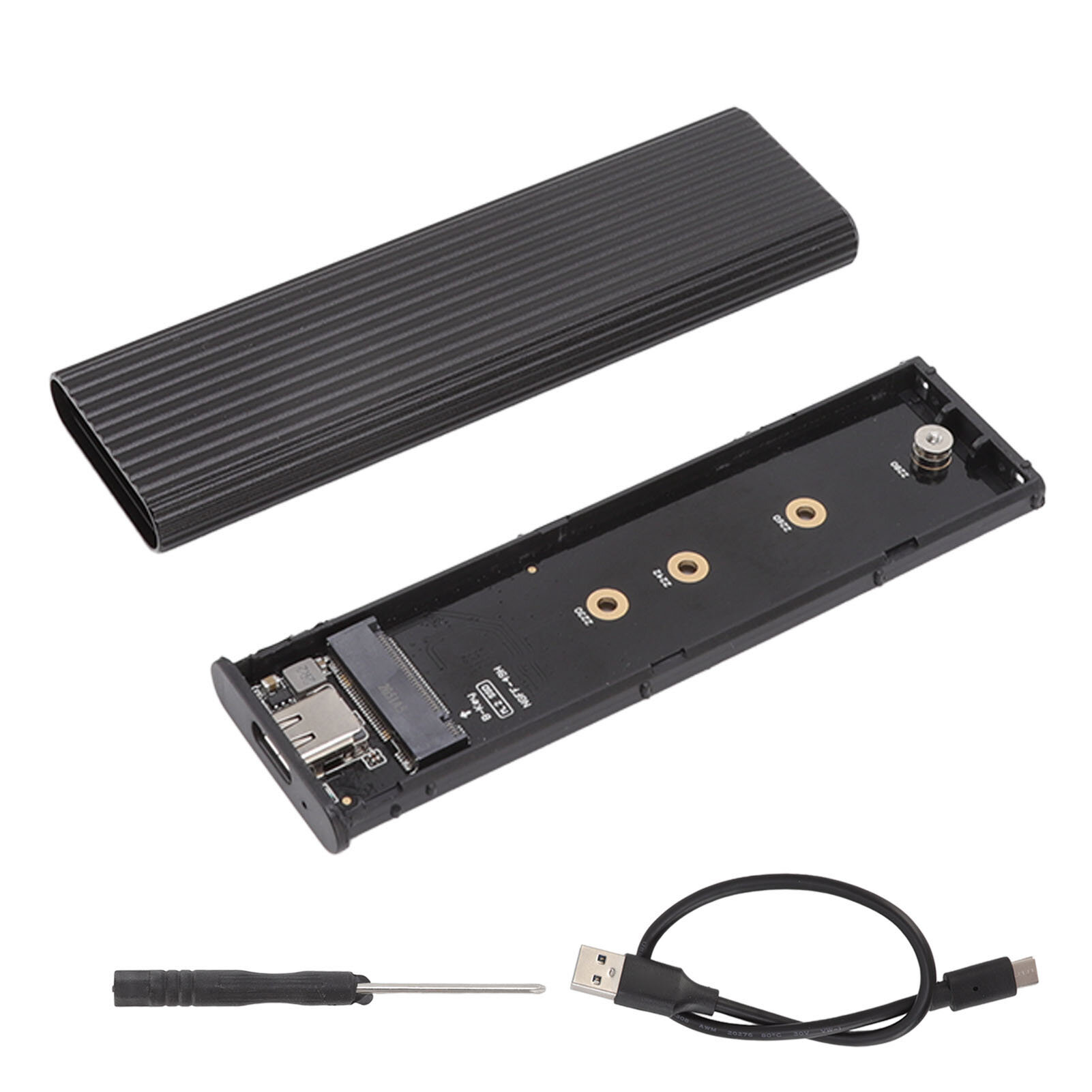 M.2 NGFF SATA SSD Адаптер корпуса USB C 3,1 м.2 Адаптер корпуса SSD с алюминиевой оболочкой для SSD Size 2242 2260 2280