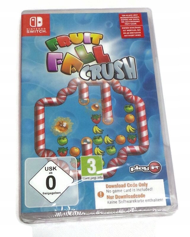Игра Nintendo "FruitFall Crush", для Nintendo Switch, картридж, до 2-х игроков, английский язык