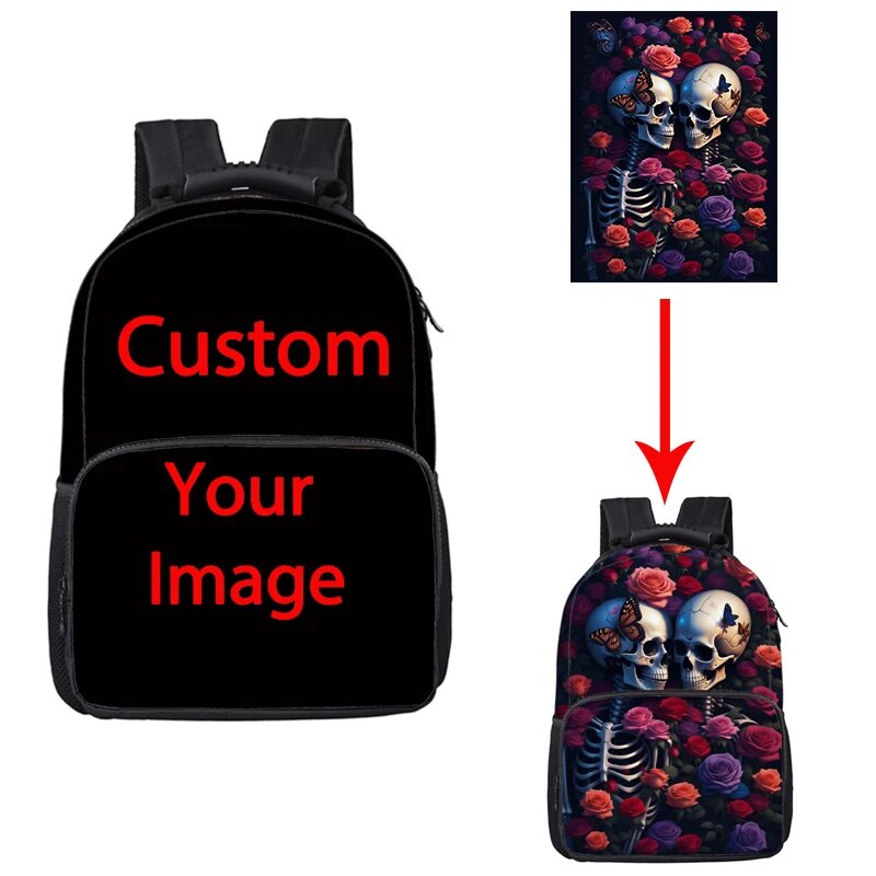 17-дюймовый рюкзак на заказ для мальчиков-подростков, девочек, детские школьные сумки, женский и мужской рюкзак для ноутбука, детская сумка