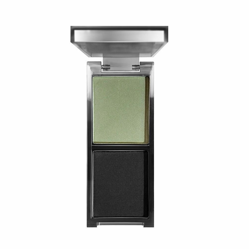 Двухцветная палетка матовых черных теней для век и хайлайтеров