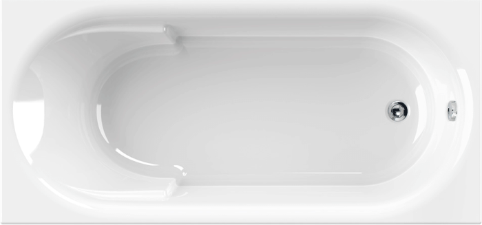 Акриловая ванна Cezares Arno W37 170x80 см, пристенная, белая, с каркасом