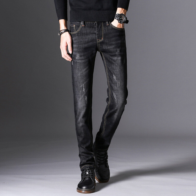 Мужские джинсыВерсия повышения / прямые B1, талии_36